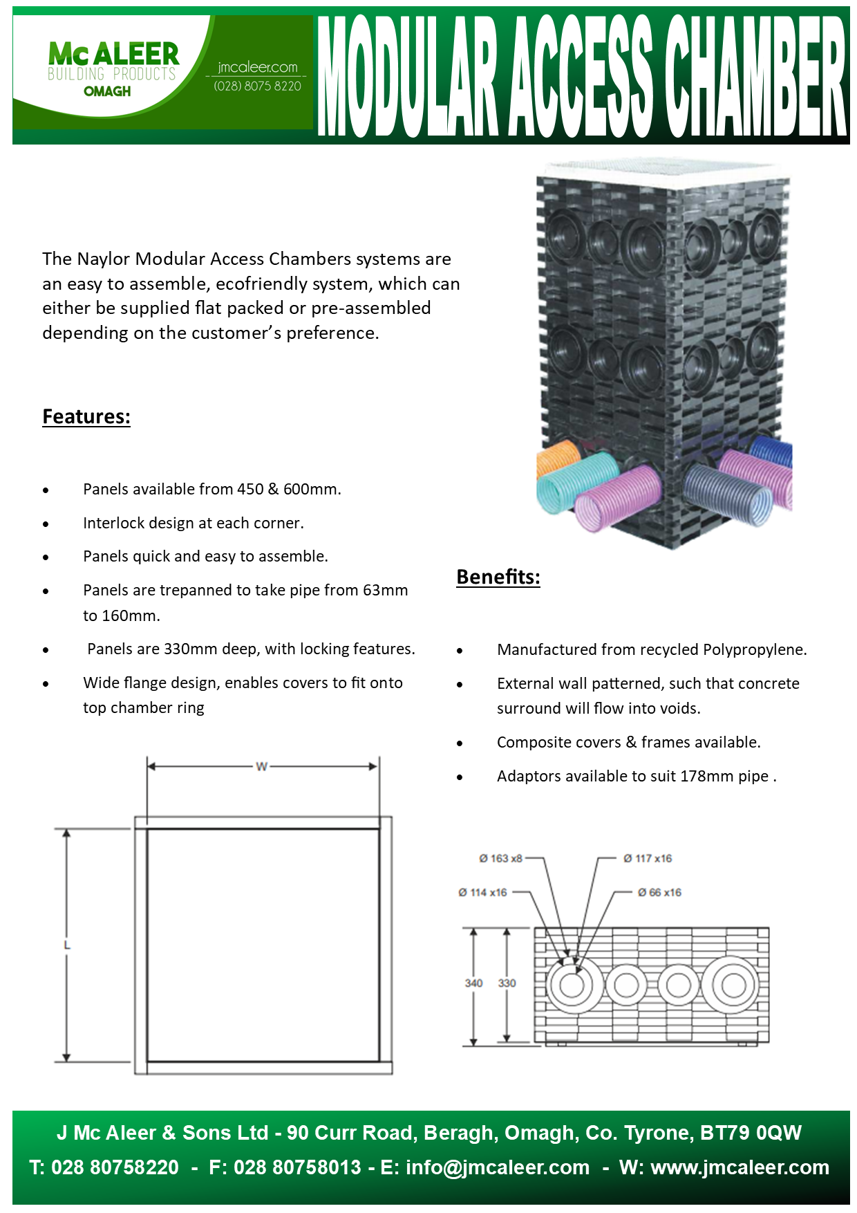Modular Access Chamber 600x600x330